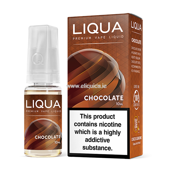 Chocolate - LiQua Elements 10ml | Rich & Smooth Vape Juice Ireland